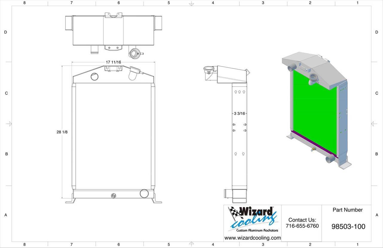 Wizard Cooling Inc #98503-210 1933-1935 Ford Truck & 1933-1934 Car ...